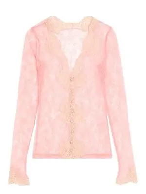 Valentino Garavani Stretch Lace Cardigan - Pink