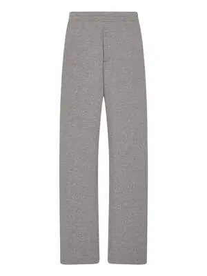 THE ROW Quain Pant In Cotton And Cashmere - Grey Melange