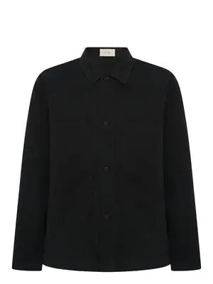THE ROW Samir Cotton Overshirt - Black