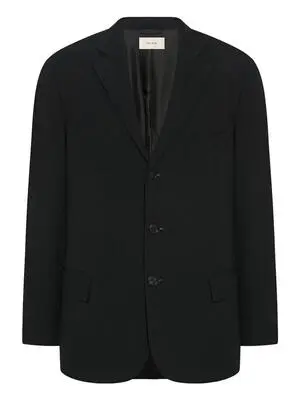 THE ROW Poe Jacket In Wool - Black