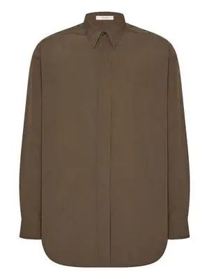 THE ROW Nilo Shirt - Nut Brown
