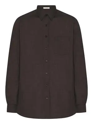 THE ROW Kardiff Shirt - Dark Brown