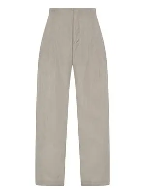 THE ROW Malaya Pant In Silk And Nylon - Smoke Grey