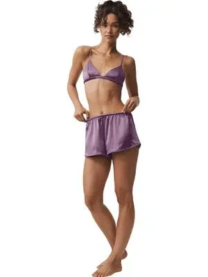 Alo Yoga ALO Silk Luminous Short Plum Kiss