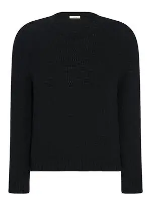 THE ROW Laing Sweater In Silk - Black