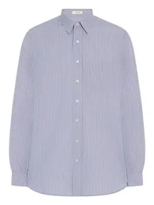 THE ROW Kardiff Shirt - Light Lavander / Brown
