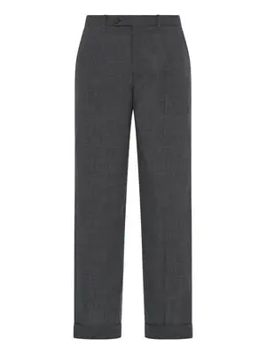 THE ROW Seth Virgin Wool Pant - Grey