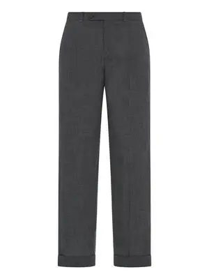 THE ROW Seth Virgin Wool Pant - Grey