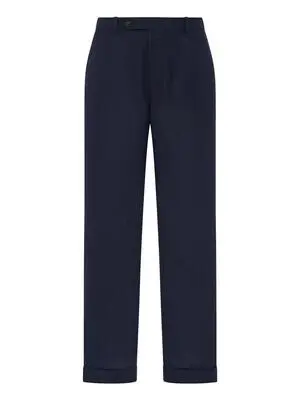 THE ROW Seth Virgin Wool Pant - Navy
