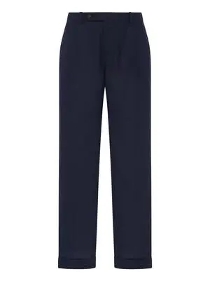 THE ROW Seth Virgin Wool Pant - Navy