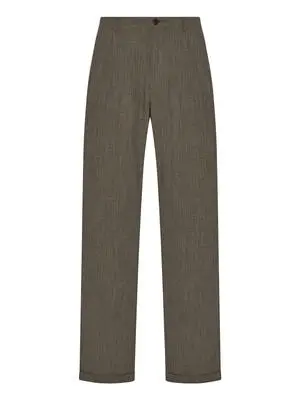 THE ROW Tosca Wool Pant - Basalt Beach