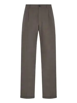 THE ROW Tosca Wool Pant Cedar Brown