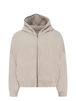 ENTIRE STUDIOS Eternal Zip Cotton Sweatshirt - Beige