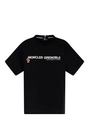 Moncler Cotton Blend Tshirt - Black