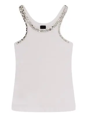 Pinko Coriandoli Cotton Tank Top - White