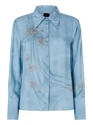 Pinko Christa Printed Shirt - Blue