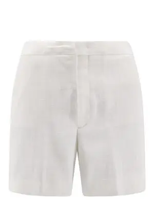 Tagliatore Viscose Blend Shorts - White