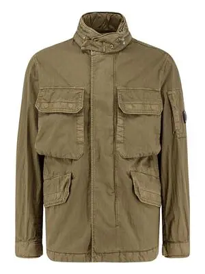 C.P. COMPANY Cotton Blend Sahariana Jacket - Green