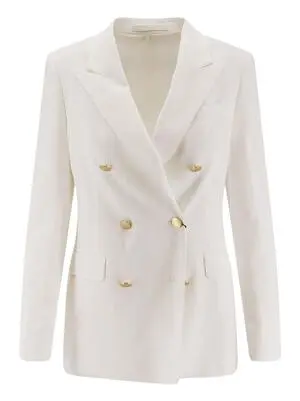 Tagliatore Parigi Viscose Blend Blazer - White