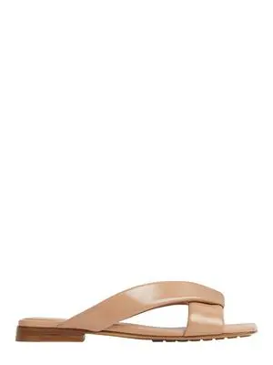 Bottega Veneta Riva Flat Mule - Cipria