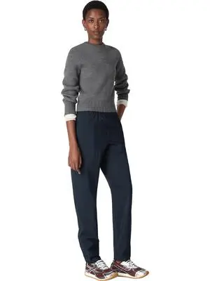 Bottega Veneta Nylon Tapered Leg Pants - Navy
