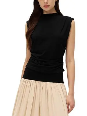 ELODIE THE LABEL Oriel Top - Black