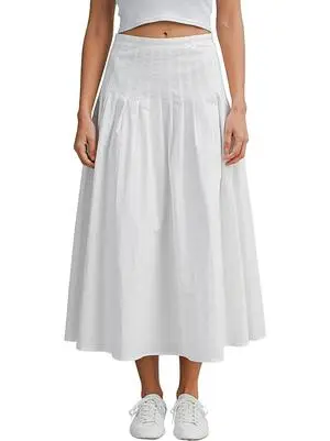 LUVEE Pleated Midi Skirt
