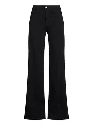 FRAME Le Palazzo High-rise Wide-leg Jeans - Black