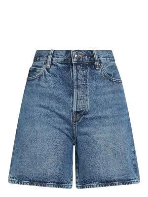 FRAME The Timeless Denim Shorts Mid Denim