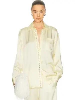 Stella McCartney Embellished Button-up Shirt - Buttermilk