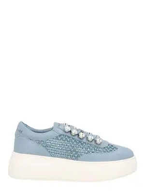 EMANUÉLLE VEE Light Leather Sneakers - Blue