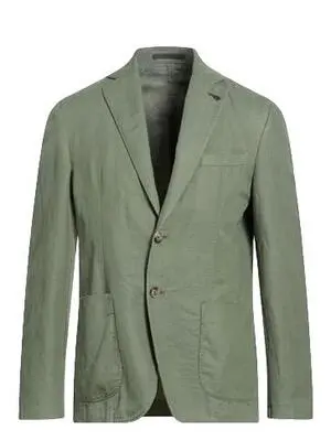 PAOLONI Blazer Military Size Cotton, Linen - Green
