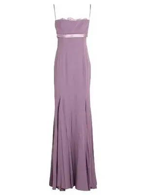 Elisabetta Franchi Acetate-viscose Maxi Gown - Purple