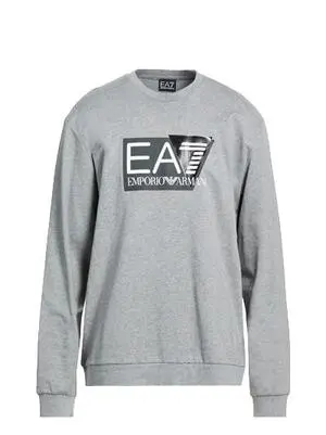 EA7 Sweatshirt In Cotton And Elastane - Grey
