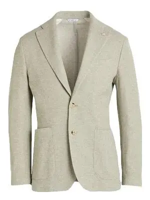MANUEL RITZ Blazer Size Polyester, Cotton - Sage Green