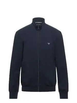 Emporio Armani Cotton-elastane Jersey Sweatshirt - Blue