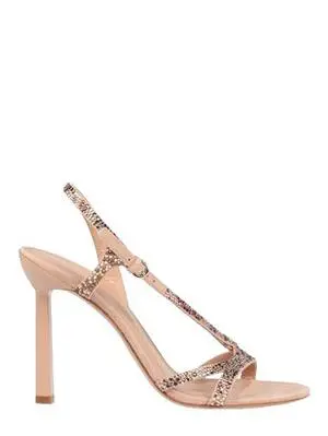 FERRAGAMO Leather Sandals - Beige