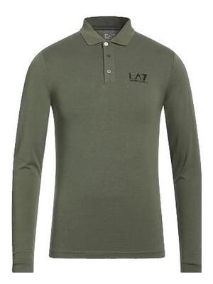 EA7 Polo Shirt Size Cotton, Elastane - Green
