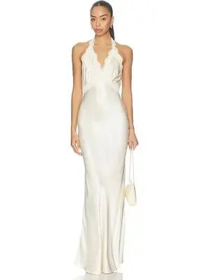 SNDYS. Slip Maxi Dress - Creme
