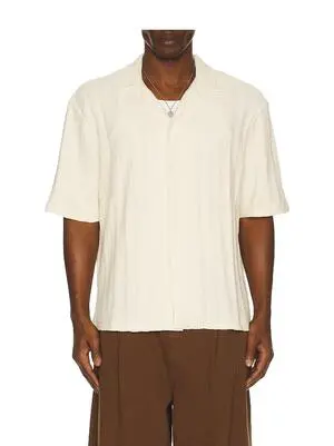 ALLSAINTS Trace Shirt In Cream - Cottage White