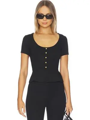 Amanda Uprichard Nico Top - Black
