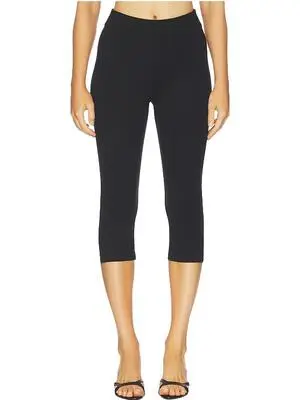 Amanda Uprichard Nico Capri Pants - Black