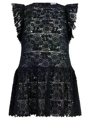 Valentino Garavani Floral Mini Dress - Blue