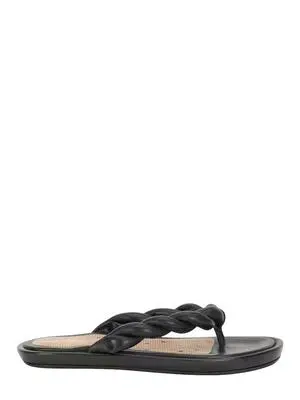 Red Valentino Braided-straps Flip Flops - Black