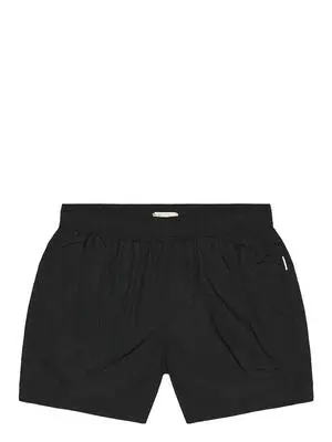 Onia Nylon Crinkle 5" Swim Trunk - Black