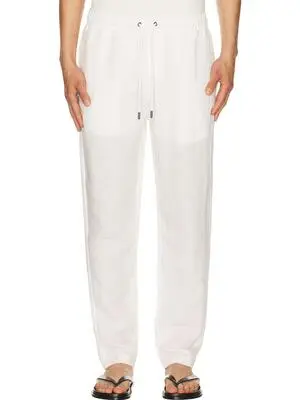 Onia Air Linen Pull-on Pant - White