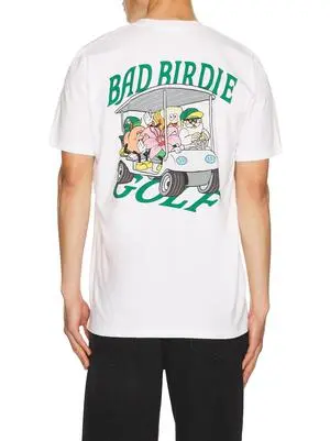 BAD BIRDIE Squad To The Masters Tee In White - Brilliant White