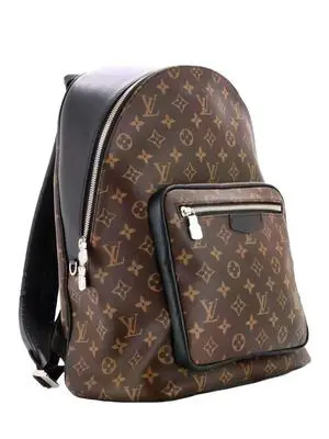 LOUIS VUITTON Josh Macassar Monogram Canvas Backpack - Black