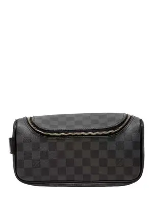 LOUIS VUITTON Damier Graphite Toiletry Pouch - Black