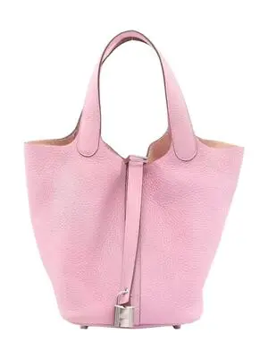Hermès Clemence Picotin Lock Pm Handbag 2022 - Pink